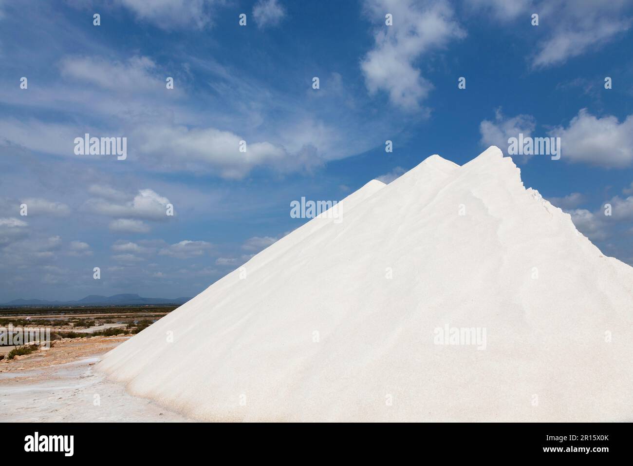 Sea salt production on Majorca Stock Photo - Alamy