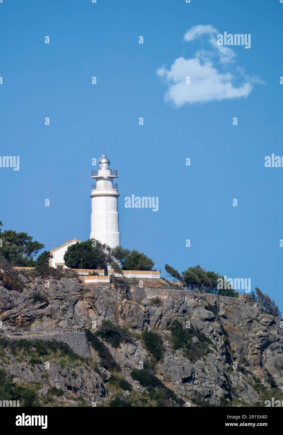 Mallorca cap gros lighthouse hi-res stock photography and images - Alamy