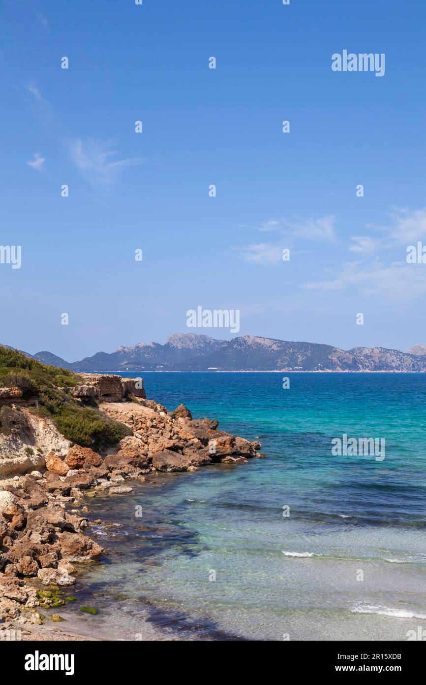 Coastal landscape on the La Victoria peninsula, Majorca Stock Photo - Alamy