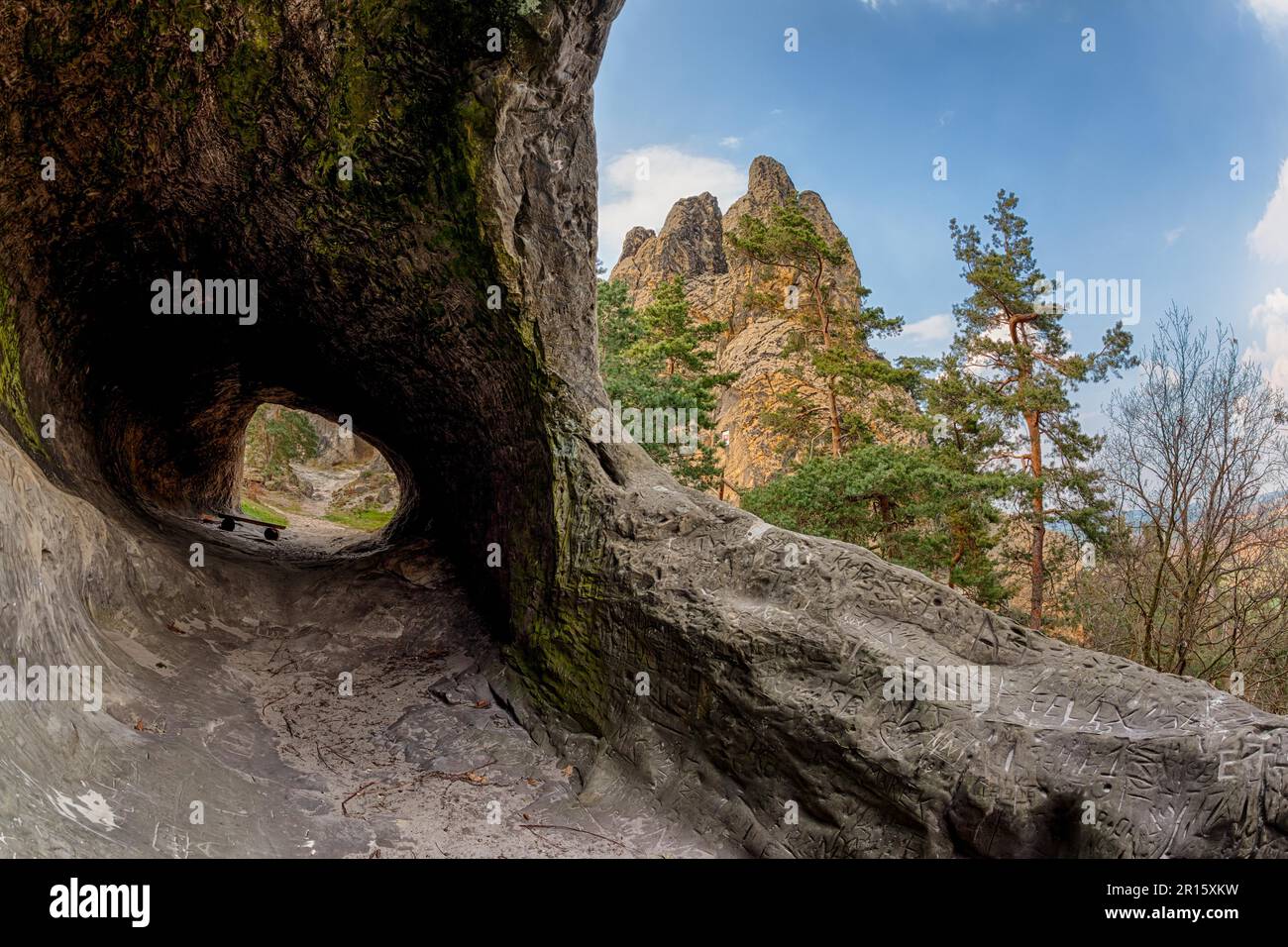 Devil's Wall near Thale Hamburg Coat of Arms Stock Photo - Alamy
