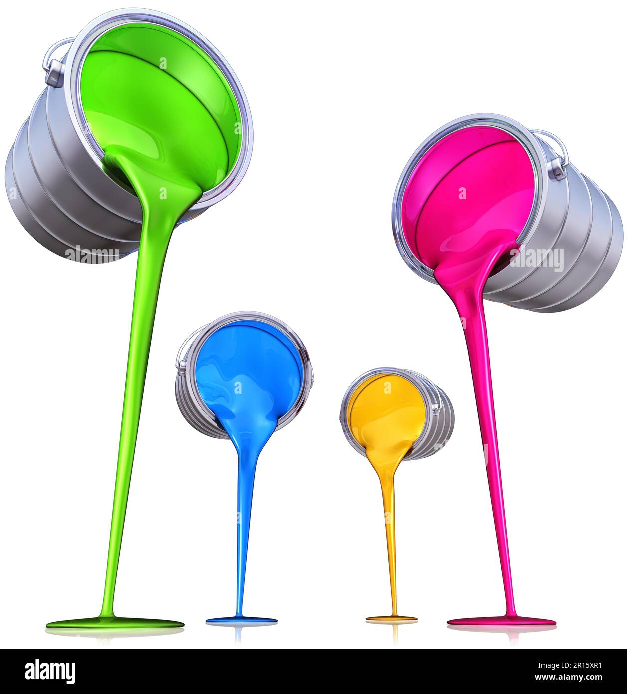 3D rendering of a color concept Stock Photo - Alamy