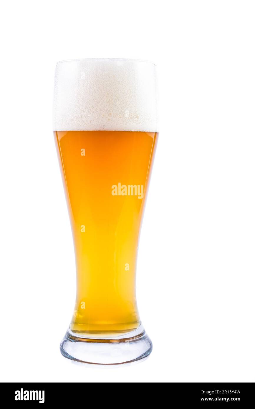 A fresh glass of traditional bavarian wheat beer (Weissbier Stock Photo ...
