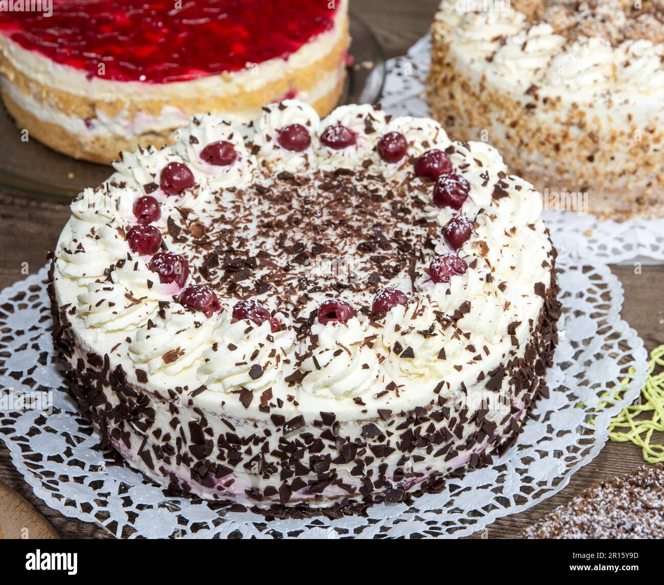 Cake buffet for a birthday party Stock Photo - Alamy