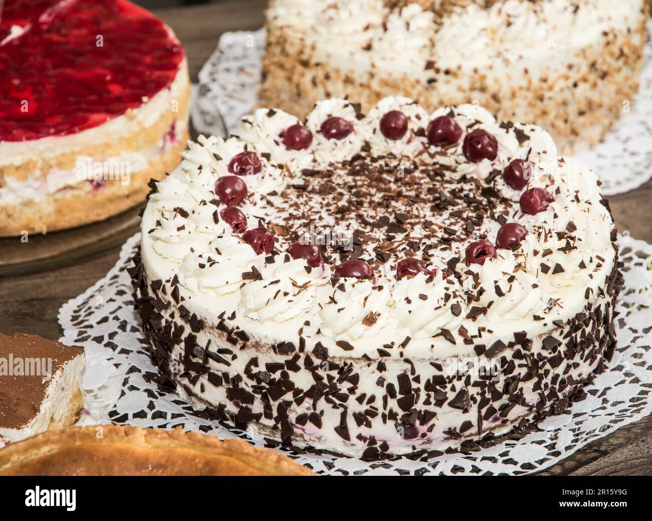 Cake buffet for a birthday party Stock Photo - Alamy