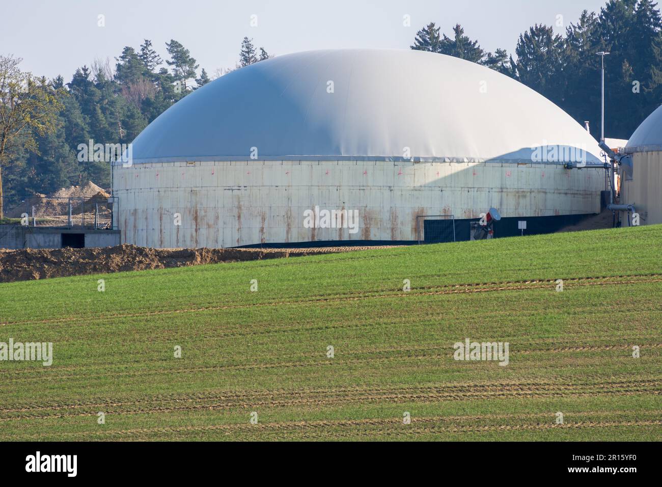 Facility for bio energy production Stock Photo - Alamy