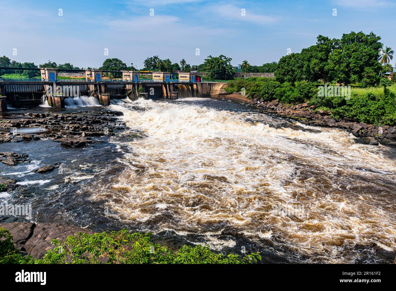 Rapids on the Tshopo river, Kisangani, DR Congo Stock Photo - Alamy