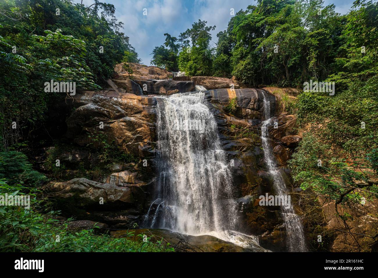Small waterfalls near the Zongo waterfall, DR Congo Stock Photo - Alamy