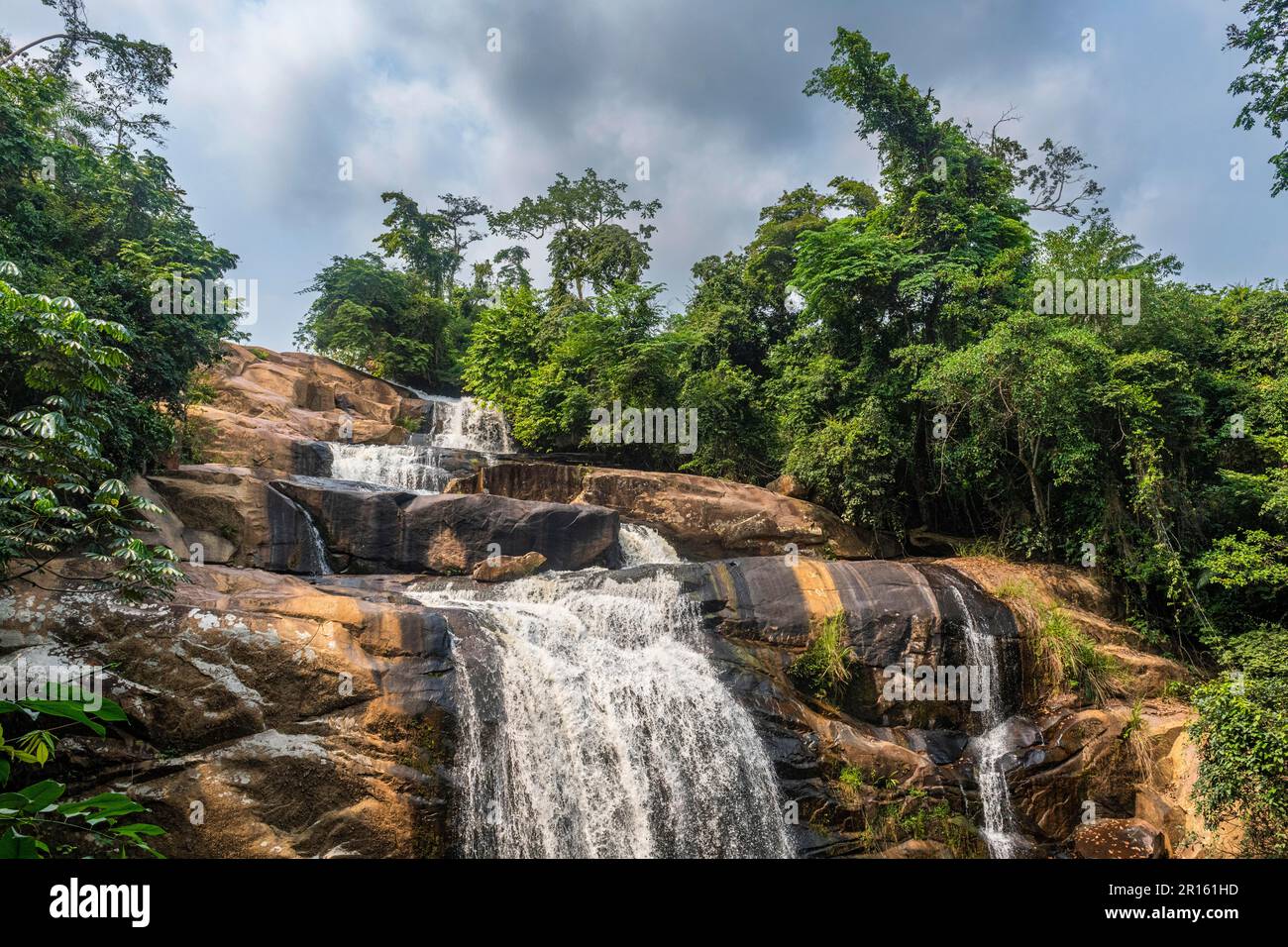 Small waterfalls near the Zongo waterfall, DR Congo Stock Photo - Alamy