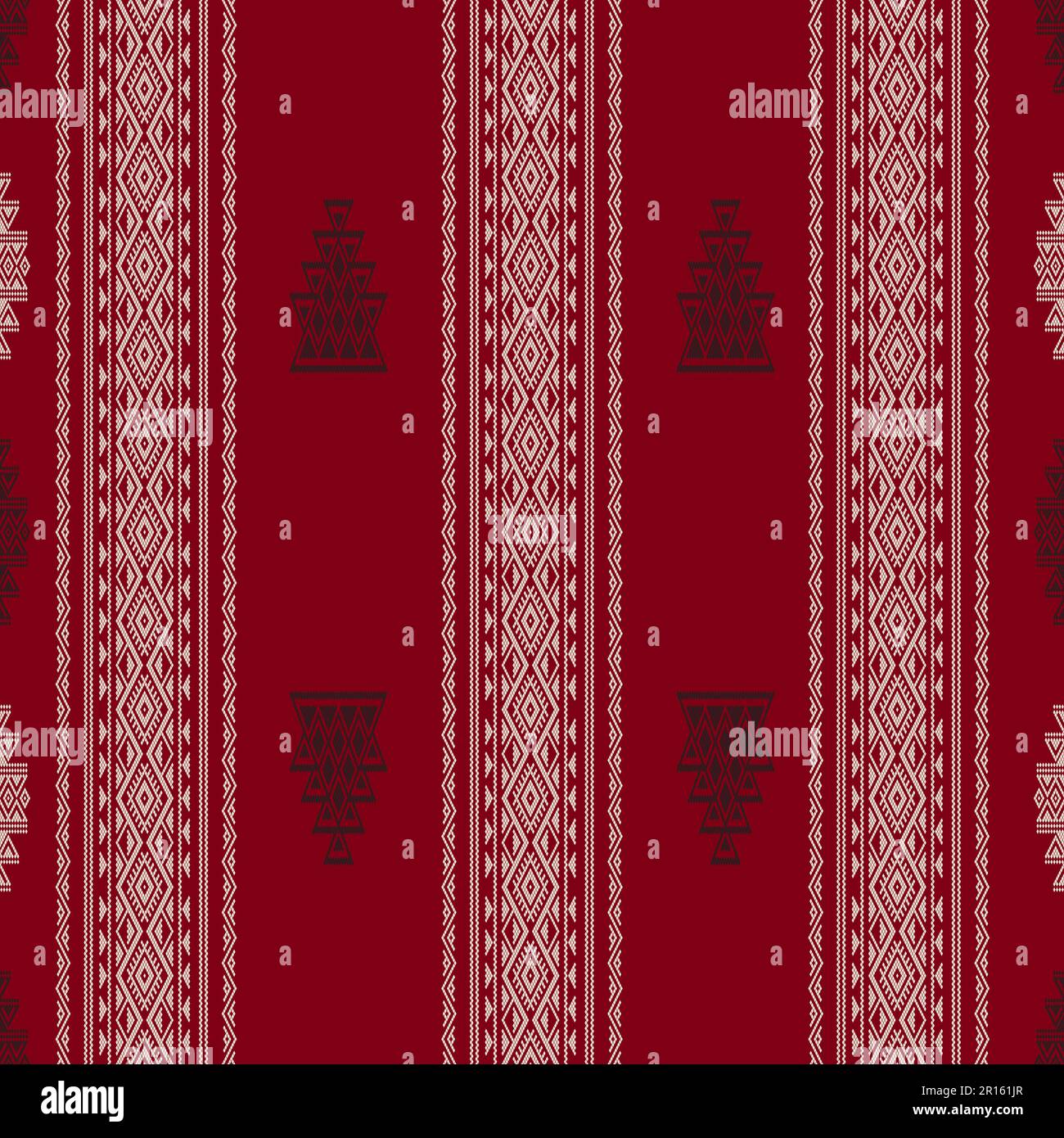 Traditional Tunisian embroidery pattern, seamless vector composition ...