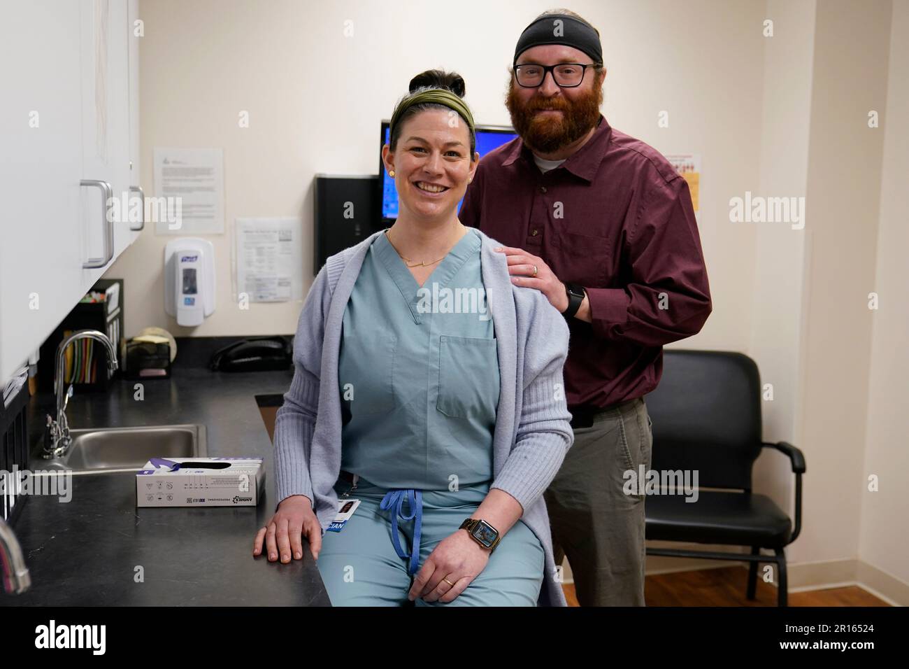Dr. Caitlin Robinson, D.O., left, and her husband Stephen J. Robinson ...