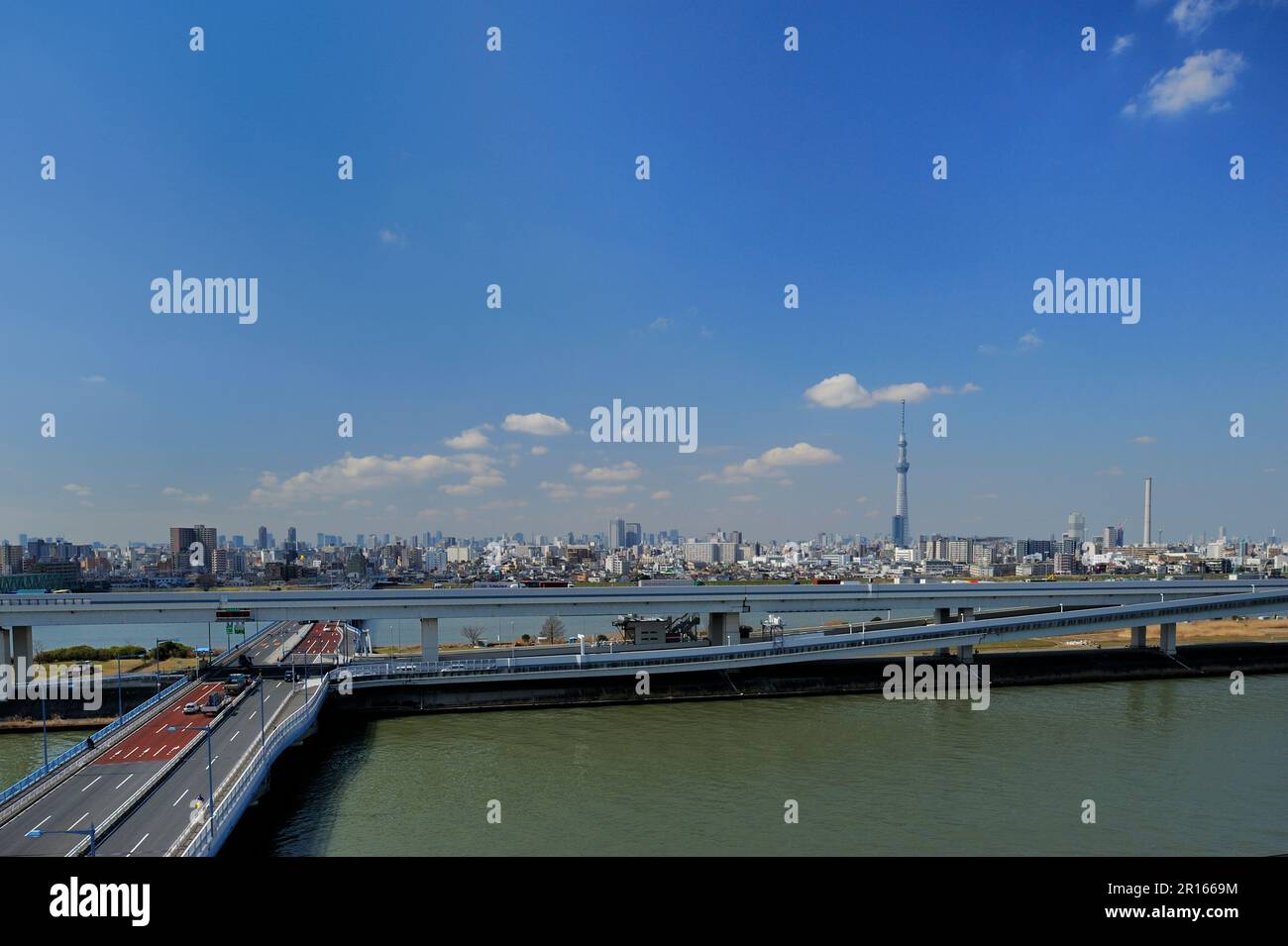 Tokyo sky tree Tower and Metropolitan Expressway Stock Photo - Alamy