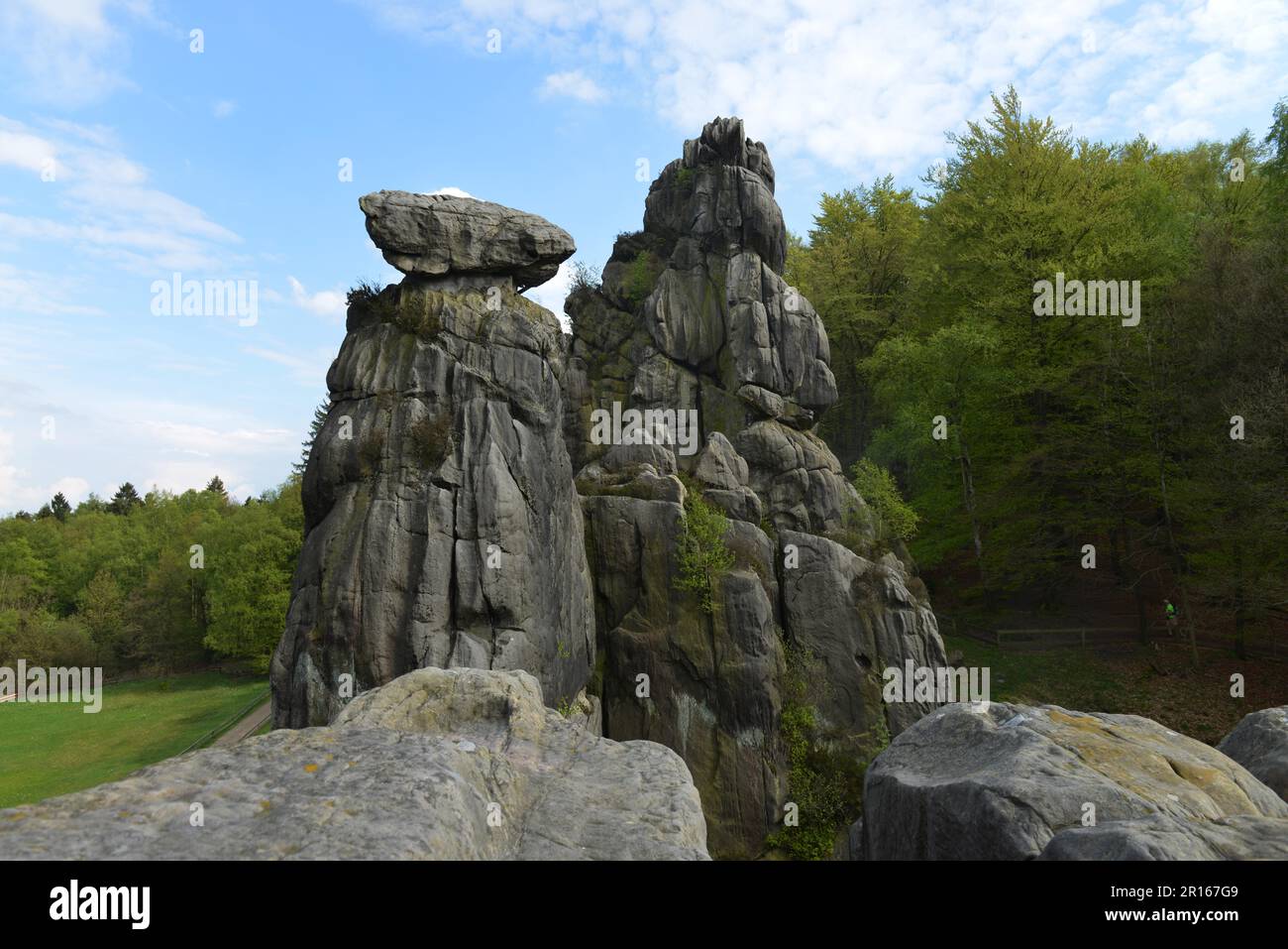 Externsteine, Teutoburg Forest, Horn-Bad Meinberg, North Rhine ...