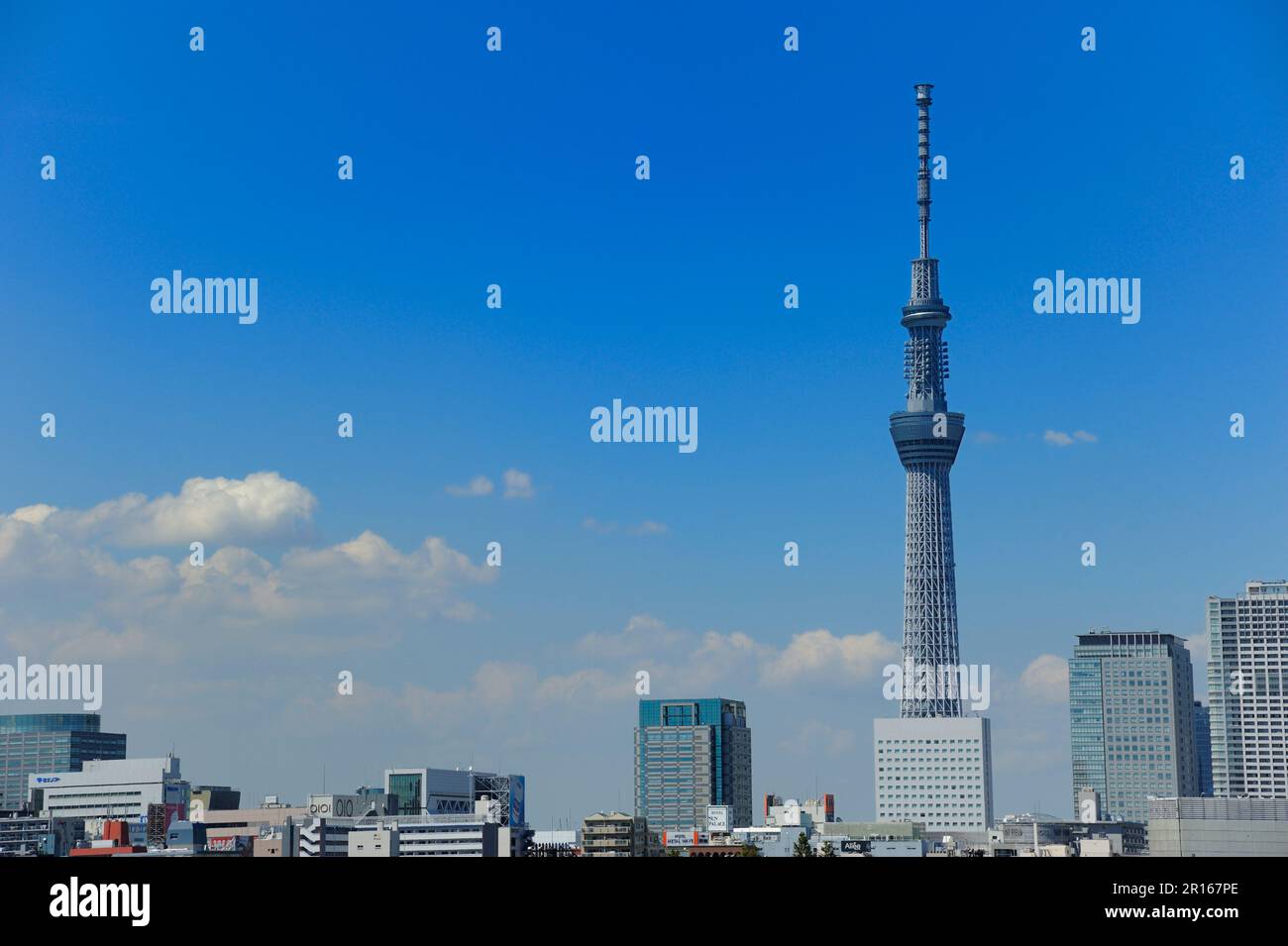 Tokyo Sky Tree and a building complex Stock Photo - Alamy