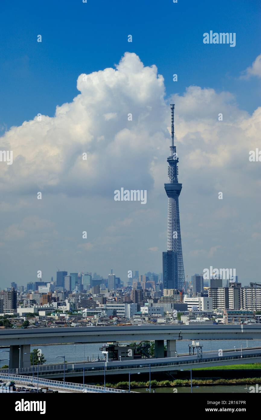 Tokyo Sky Tree and Arakawa Stock Photo - Alamy