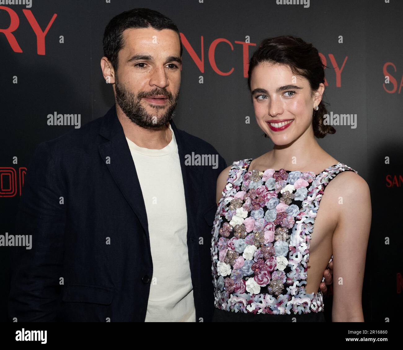 New York, USA. 11th May, 2023. Christopher Abbott and Margaret Qualley arrive on the red carpet ...