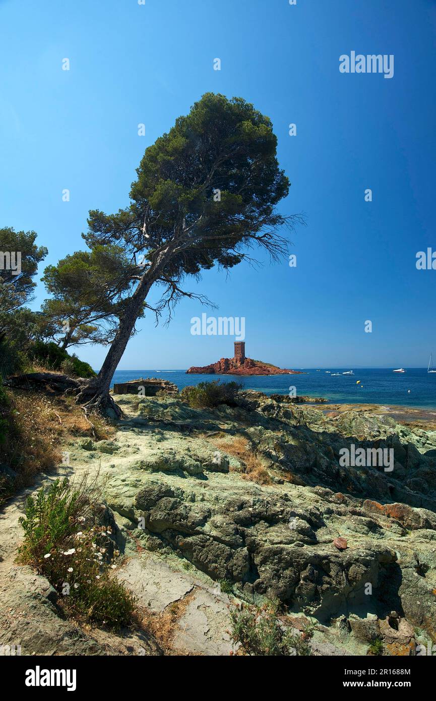 Ile d'Or at the Corniche de l'Esterel, Esterel Mountains, French ...