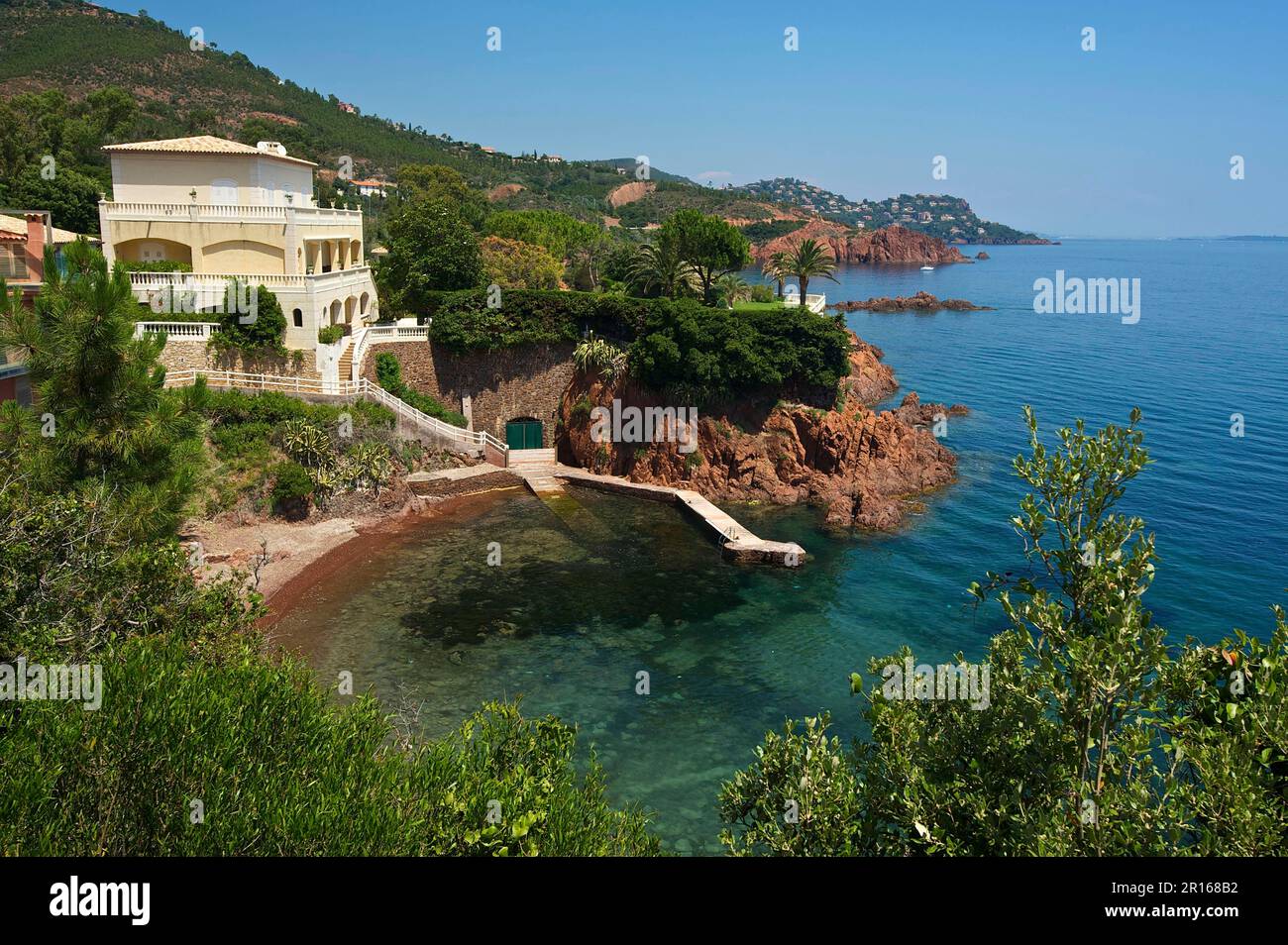 Corniche de l'Esterel, Esterel Mountains, French Riviera, Provence ...