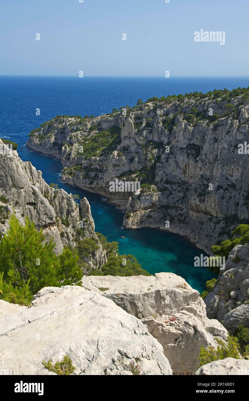 Calanques d'En Vau, Cassis, Cote d'Azur, French Riviera, Provence-Alpes ...