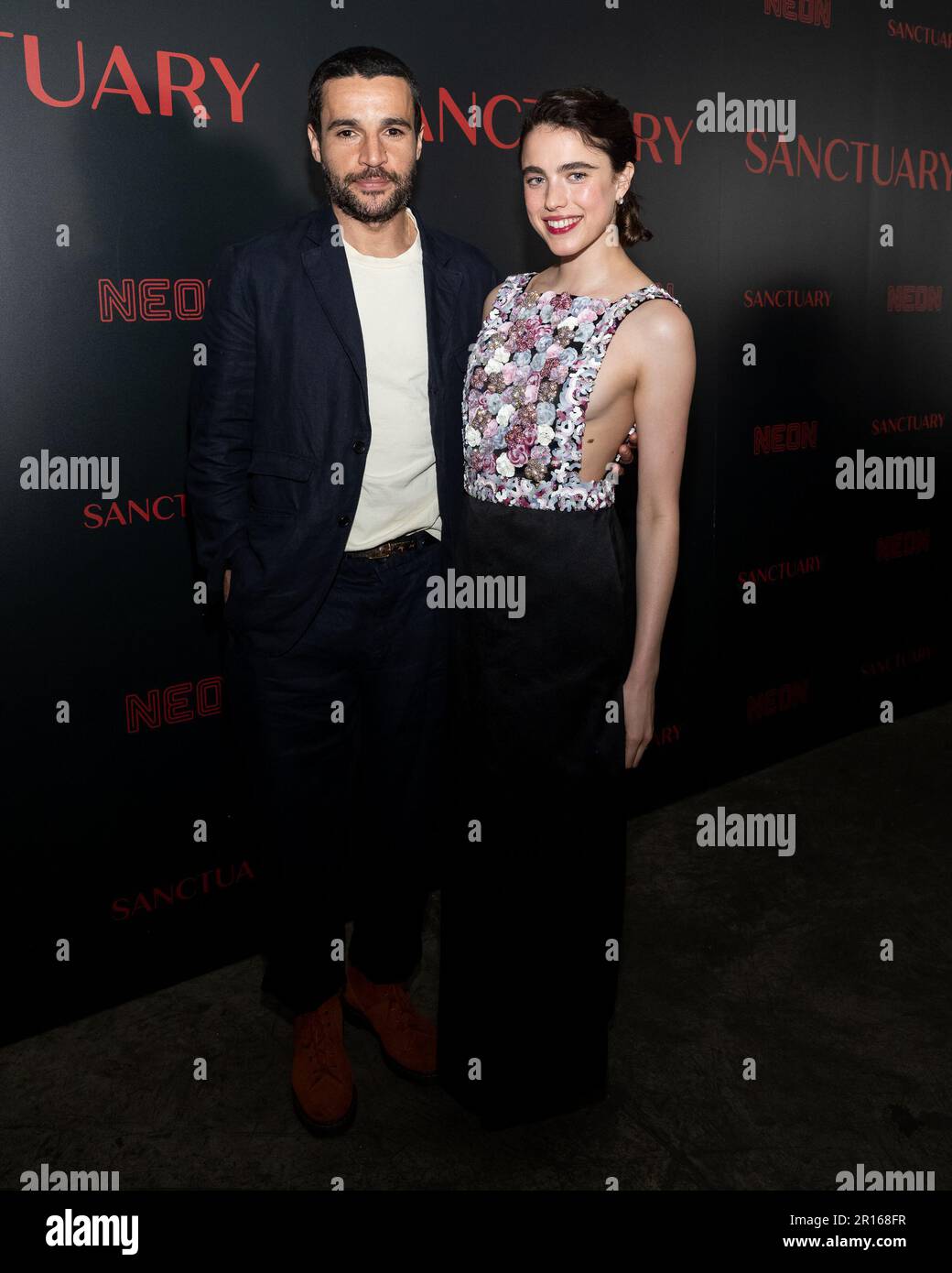 New York, USA. 11th May, 2023. Christopher Abbott and Margaret Qualley arrive on the red carpet ...