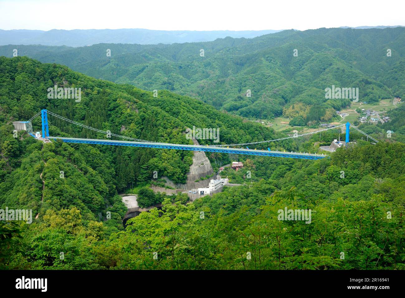 Ryujin ?tsuri Bashi suspension bridge Stock Photo - Alamy