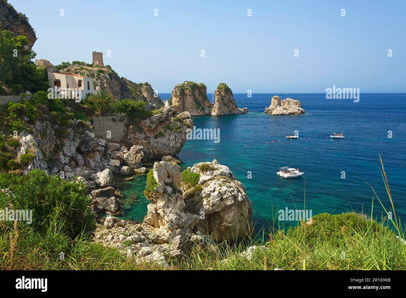 Scopello Beach, Castellammare del Golfo, Sicily, Italy Stock Photo - Alamy
