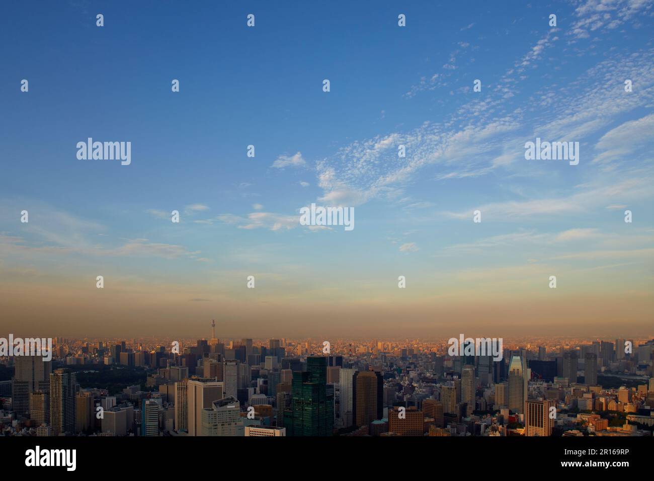 Aerial tokyo skytree seen sunset hi-res stock photography and images ...