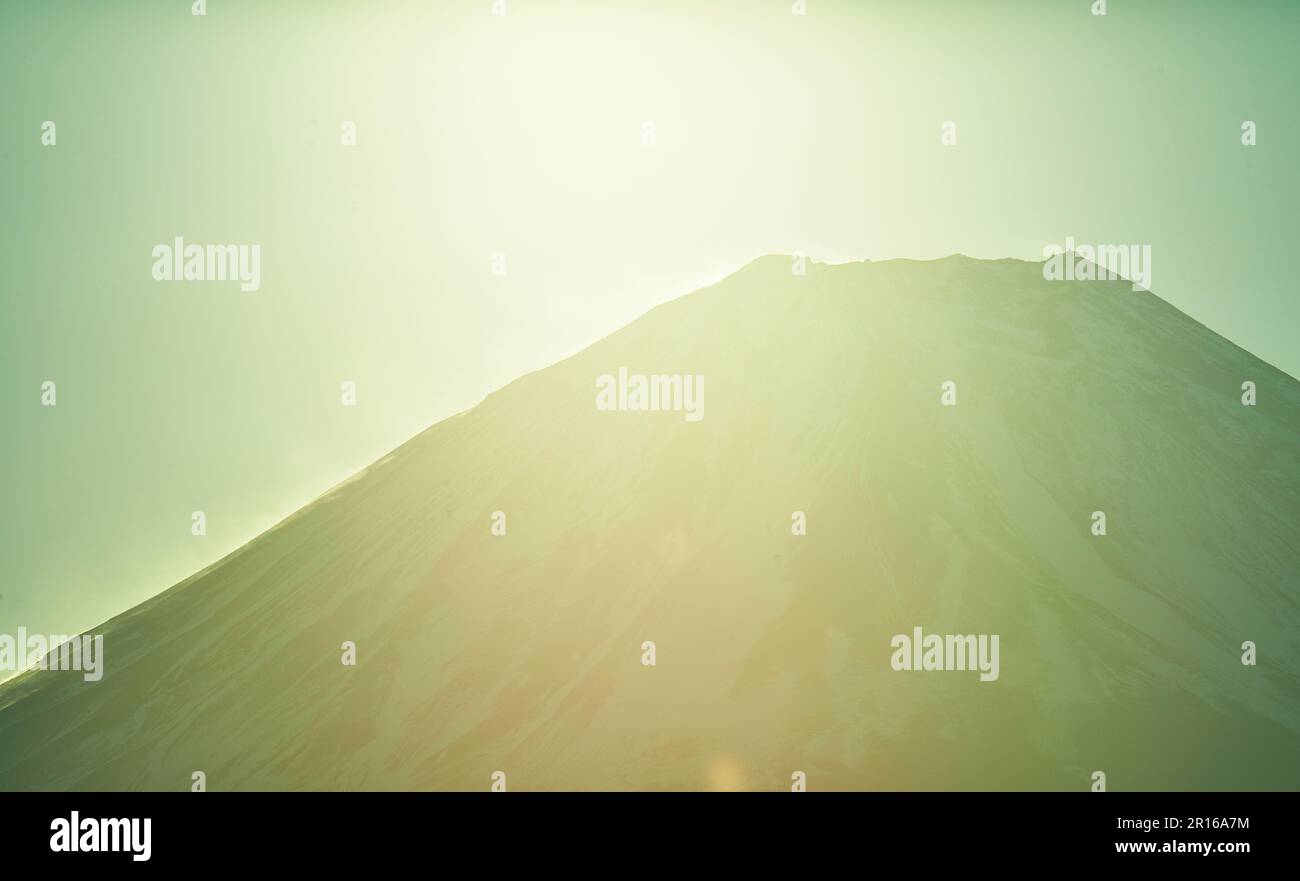 Sun and Mount Fuji Stock Photo - Alamy