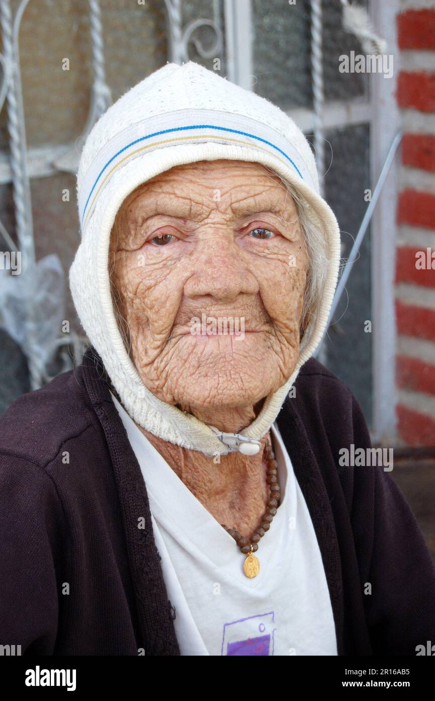 Faces Of Mazatlan Mexico A 99 Year Old Woman Poses For The Camera
