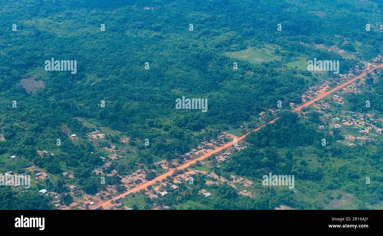 Aerial of the Congo river, Kisangani, DR Congo Stock Photo - Alamy