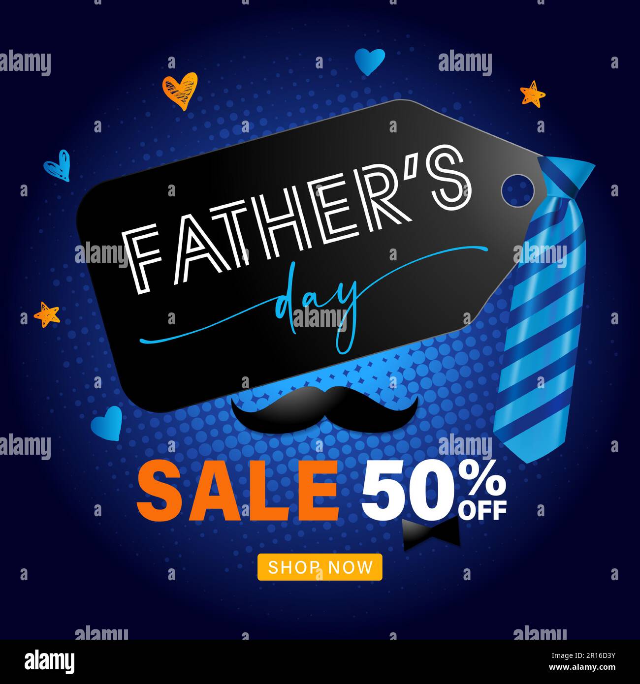 Fathers day price discount tag up to 50 off banner. Special offer ...
