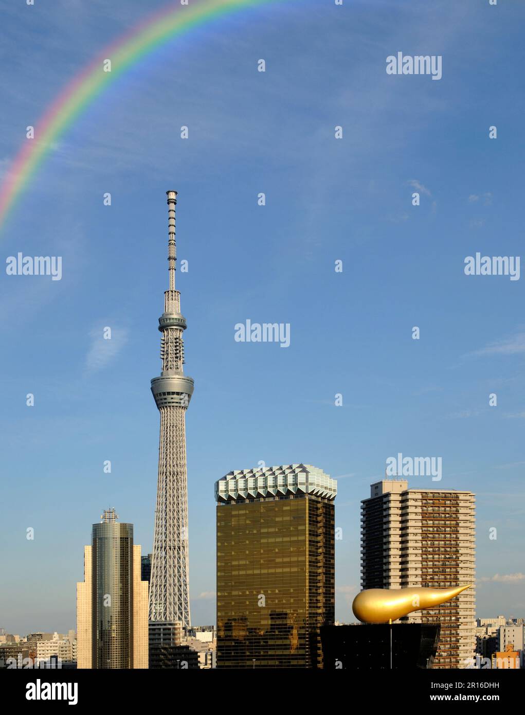 Tokyo Sky Tree and rainbow Stock Photo - Alamy