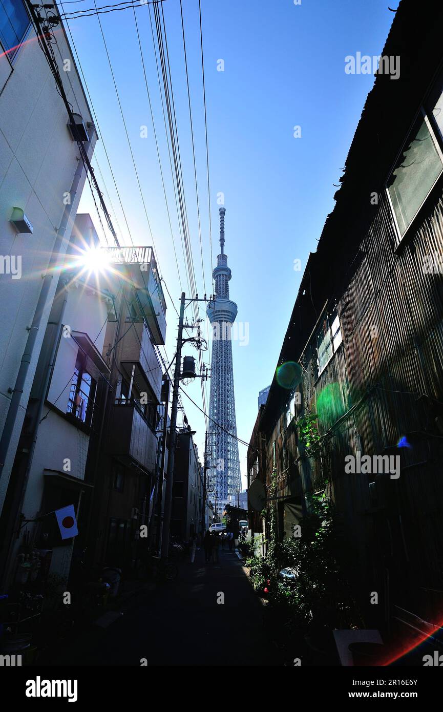 Tokyo tower from low hi-res stock photography and images - Alamy