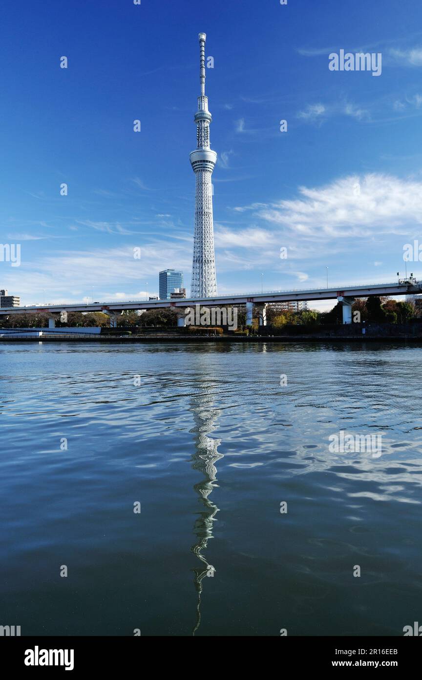 Tokyo sky tree from the Sumida River Terrace Stock Photo - Alamy