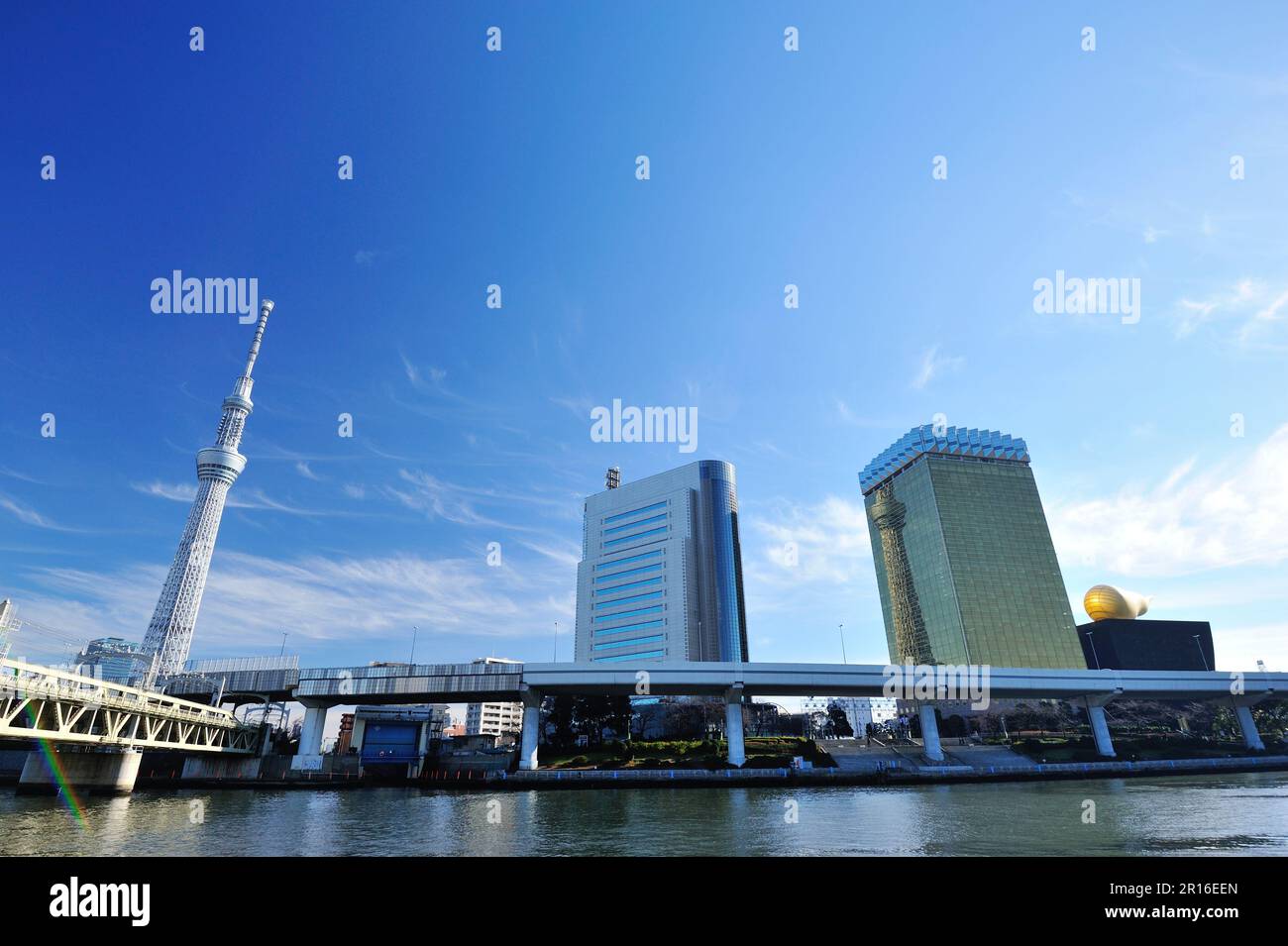 Tokyo sky tree from the Sumida River Terrace Stock Photo - Alamy
