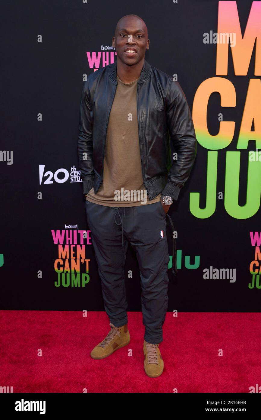Moe Jeudy-Lamour arrives for the premiere of "White Men Can't Jump" on ...
