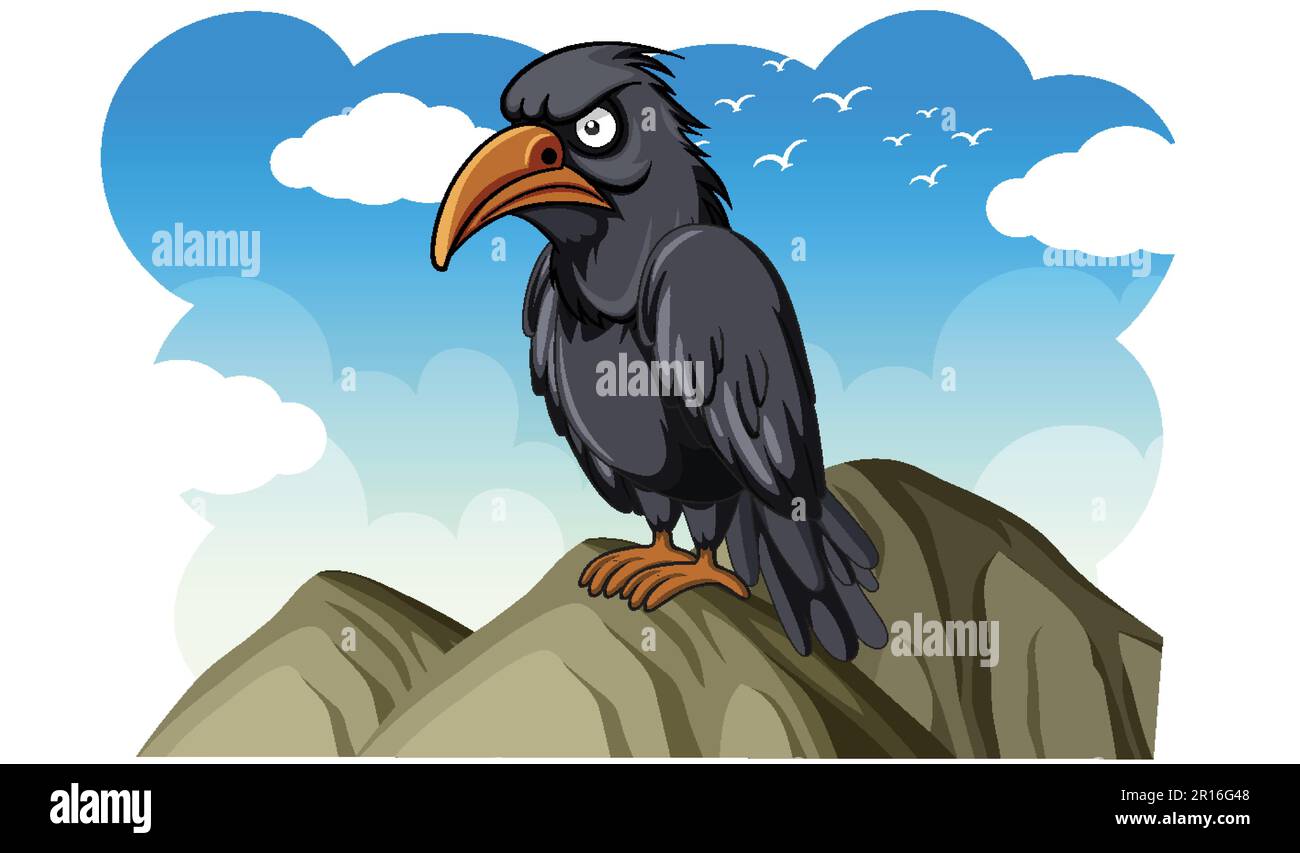 Crow rock Cut Out Stock Images & Pictures - Alamy