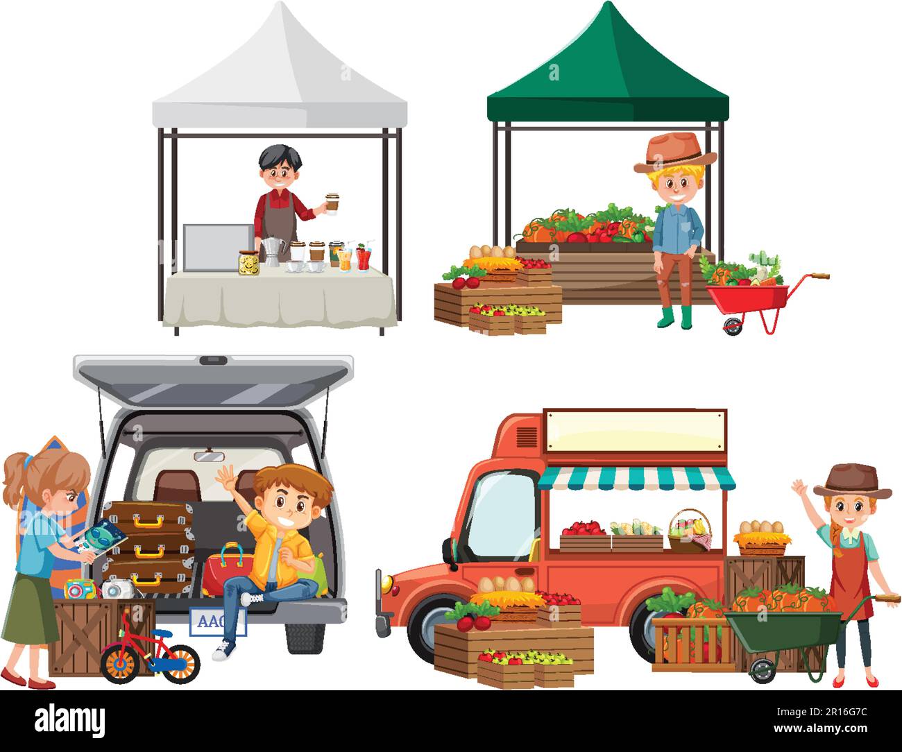 Car boot market Cut Out Stock Images & Pictures - Alamy