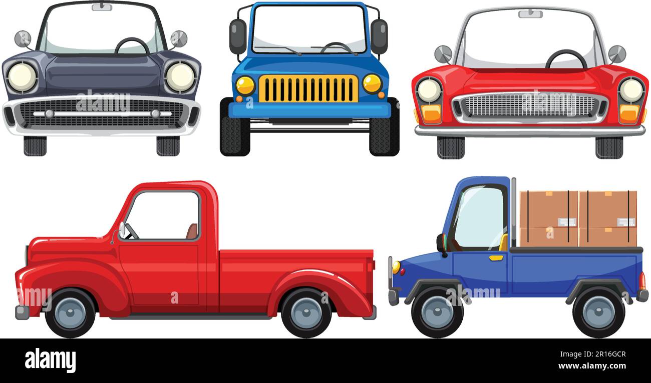 Old truck clipart Stock Vector Images - Alamy