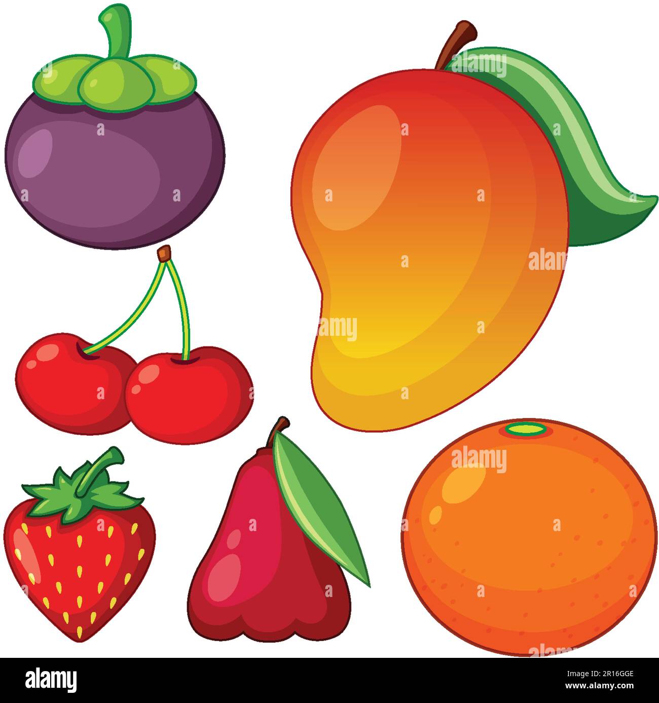 A collection of different fruits illustration Stock Vector Image & Art ...