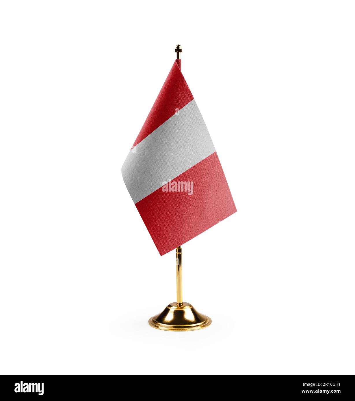 Small national flag of the Peru on a white background Stock Photo - Alamy