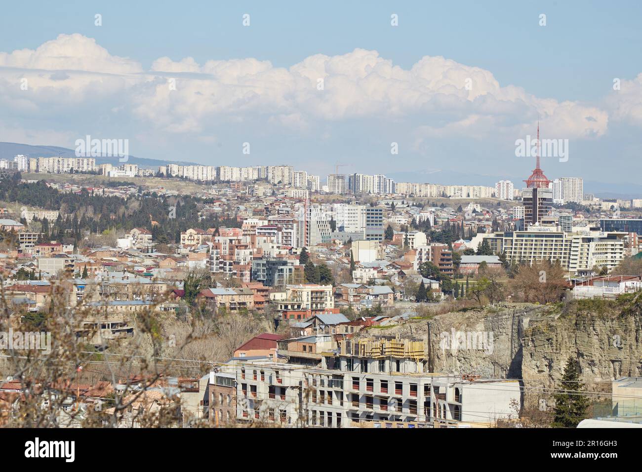 Old Tbilisi, the historic district of Georgia's bustling capital city ...