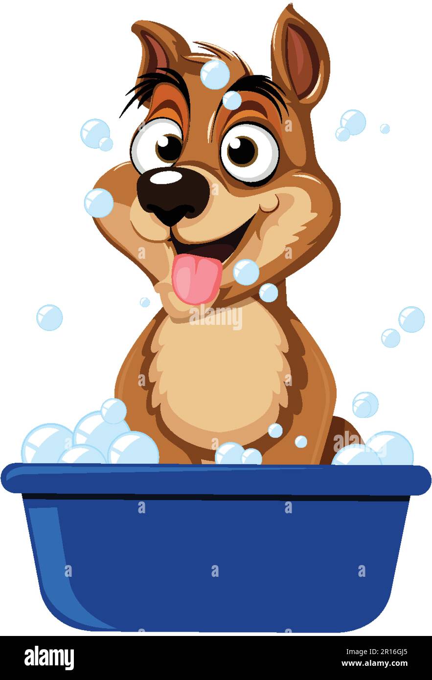 Cute dog taking a bath illustration Stock Vector Image & Art - Alamy Cute dog taking a bath illustration Stock Vector Image & Art - Alamy