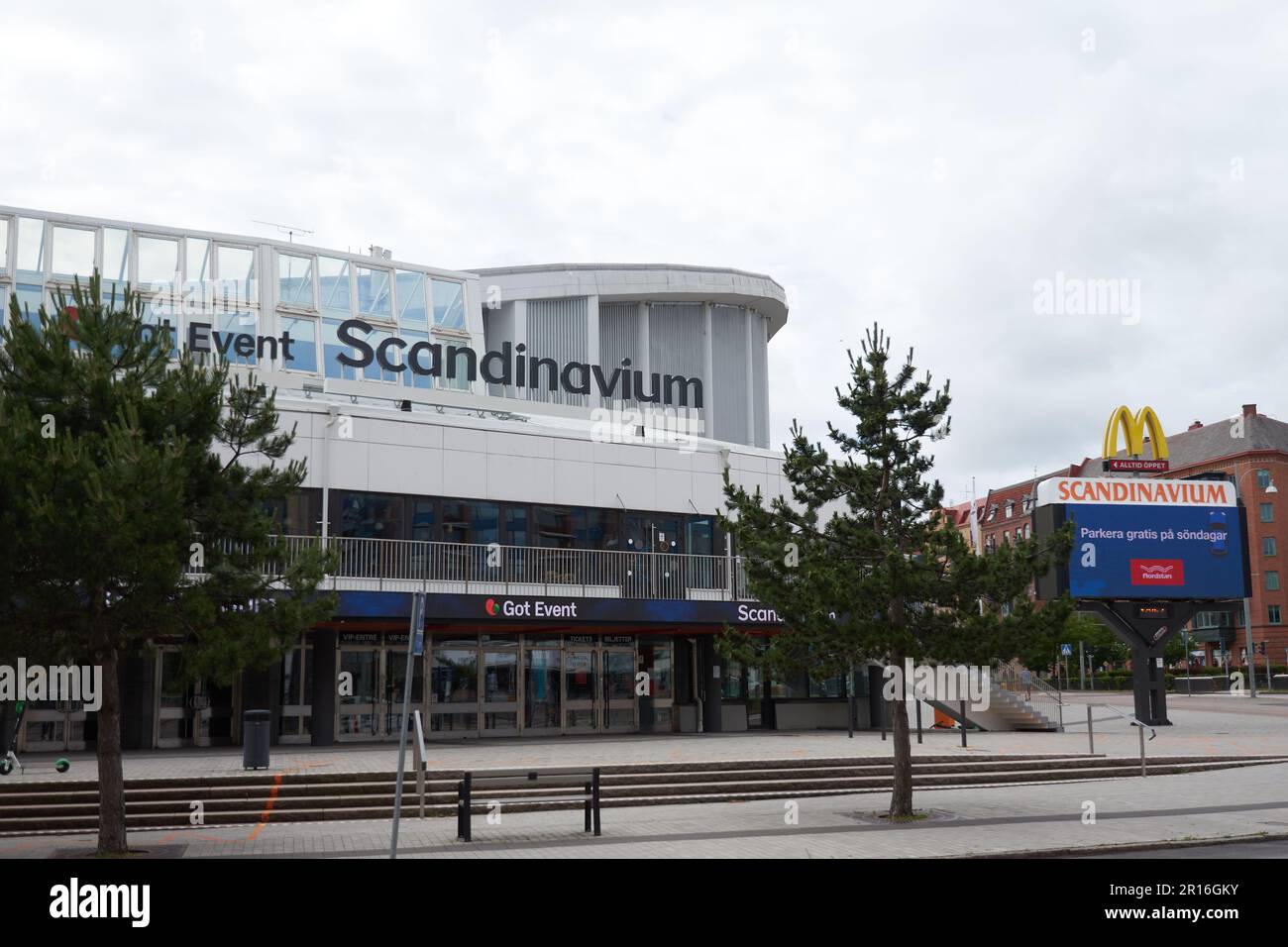 The entrence of the event area Scandinavium in the city center of ...