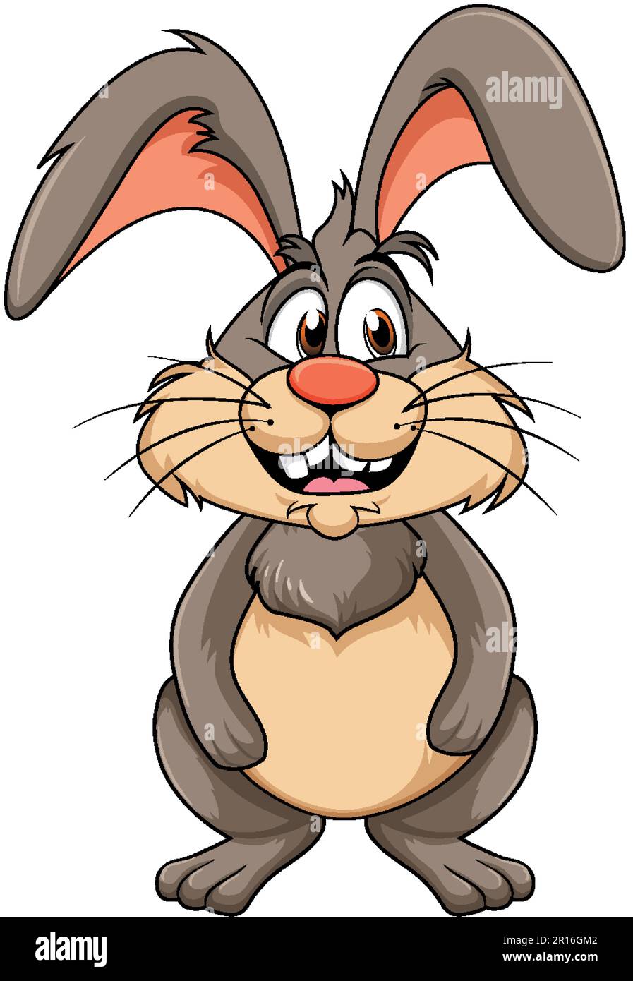 Funny Rabbit Cartoon Character illustration Stock Vector Image & Art ...