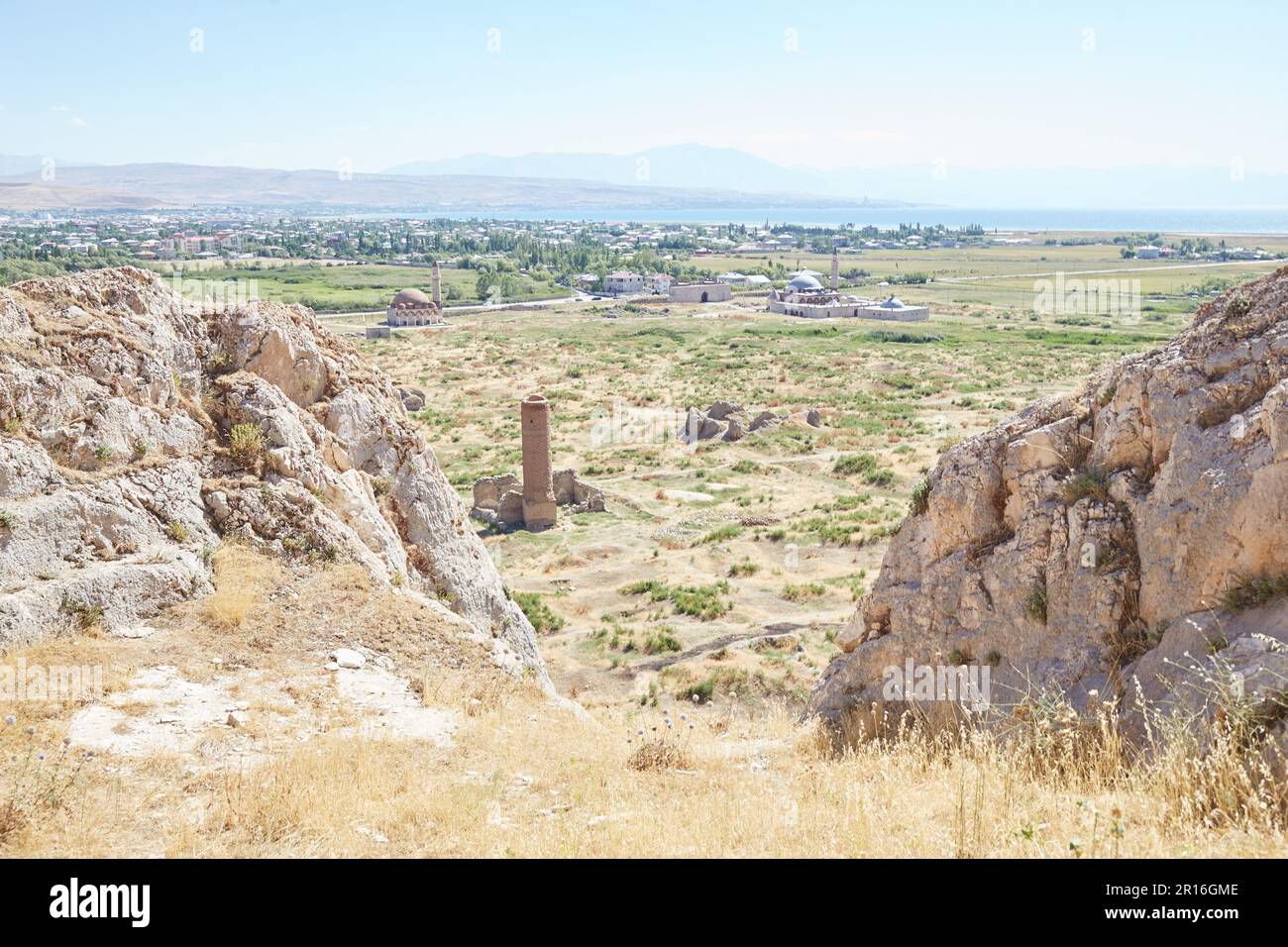 Van Castle in Van, Turkey was the headquarters of the Urartians, a ...