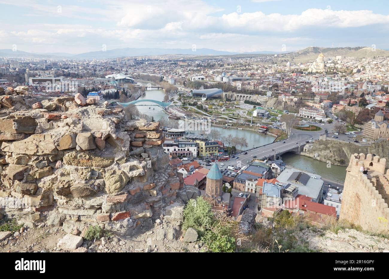 Old Tbilisi, the historic district of Georgia's bustling capital city ...