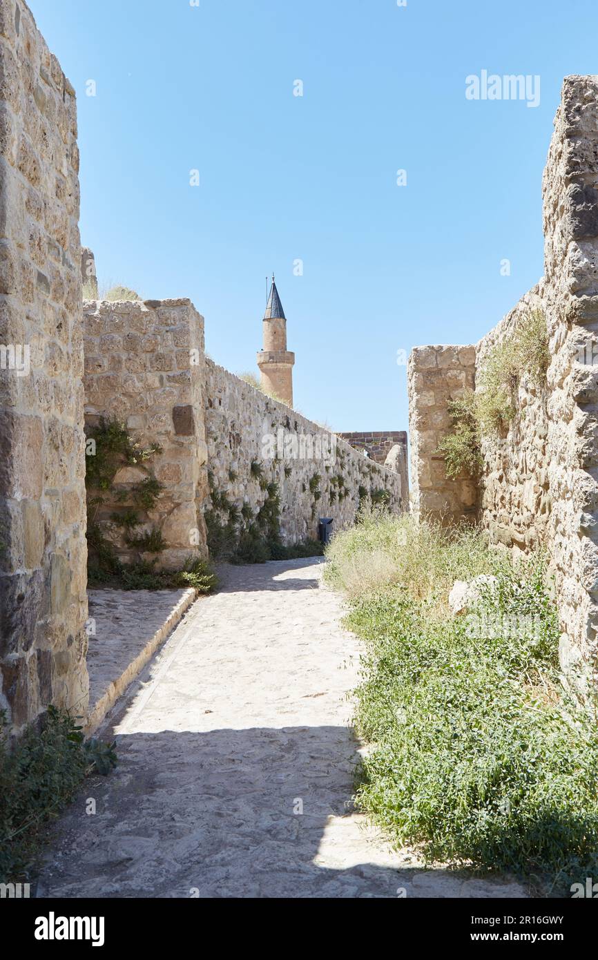 Van Castle in Van, Turkey was the headquarters of the Urartians, a ...
