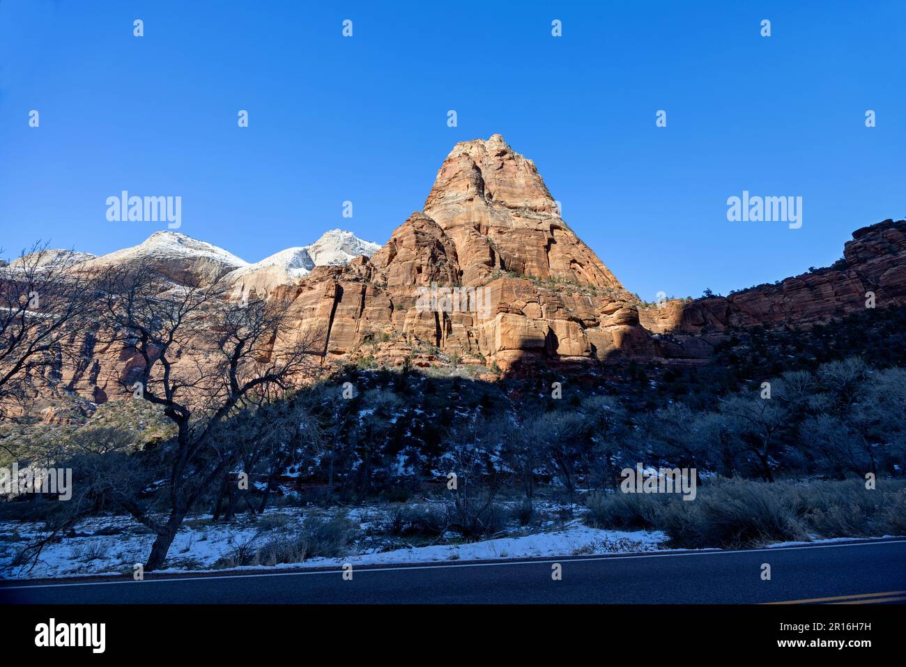 Angels landing trail view of Zion National Park in Springdale, Utah ...