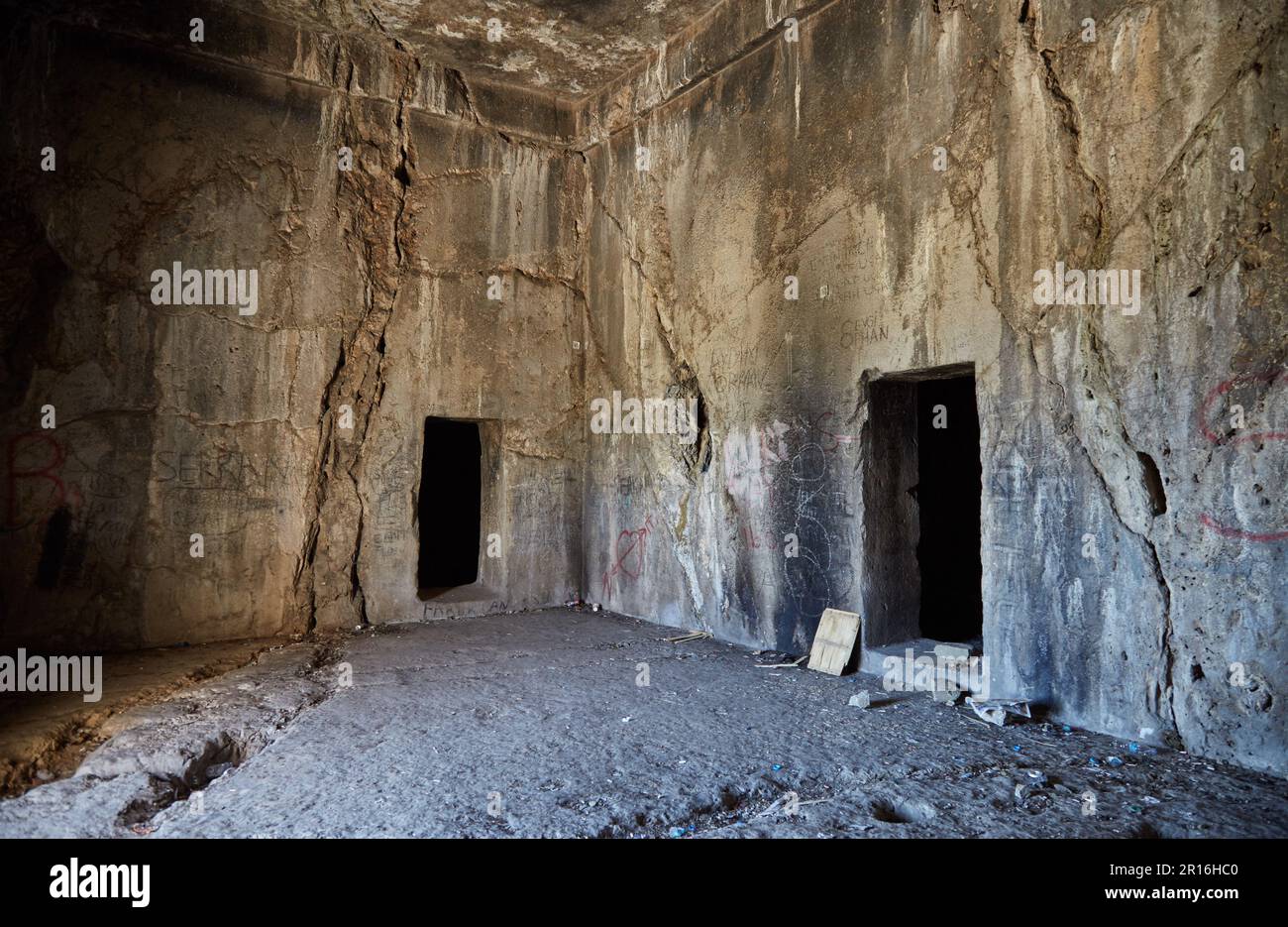 Van Castle in Van, Turkey was the headquarters of the Urartians, a ...