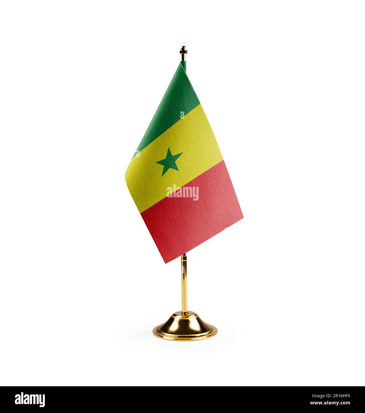Small national flag of the Senegal on a white background Stock Photo ...